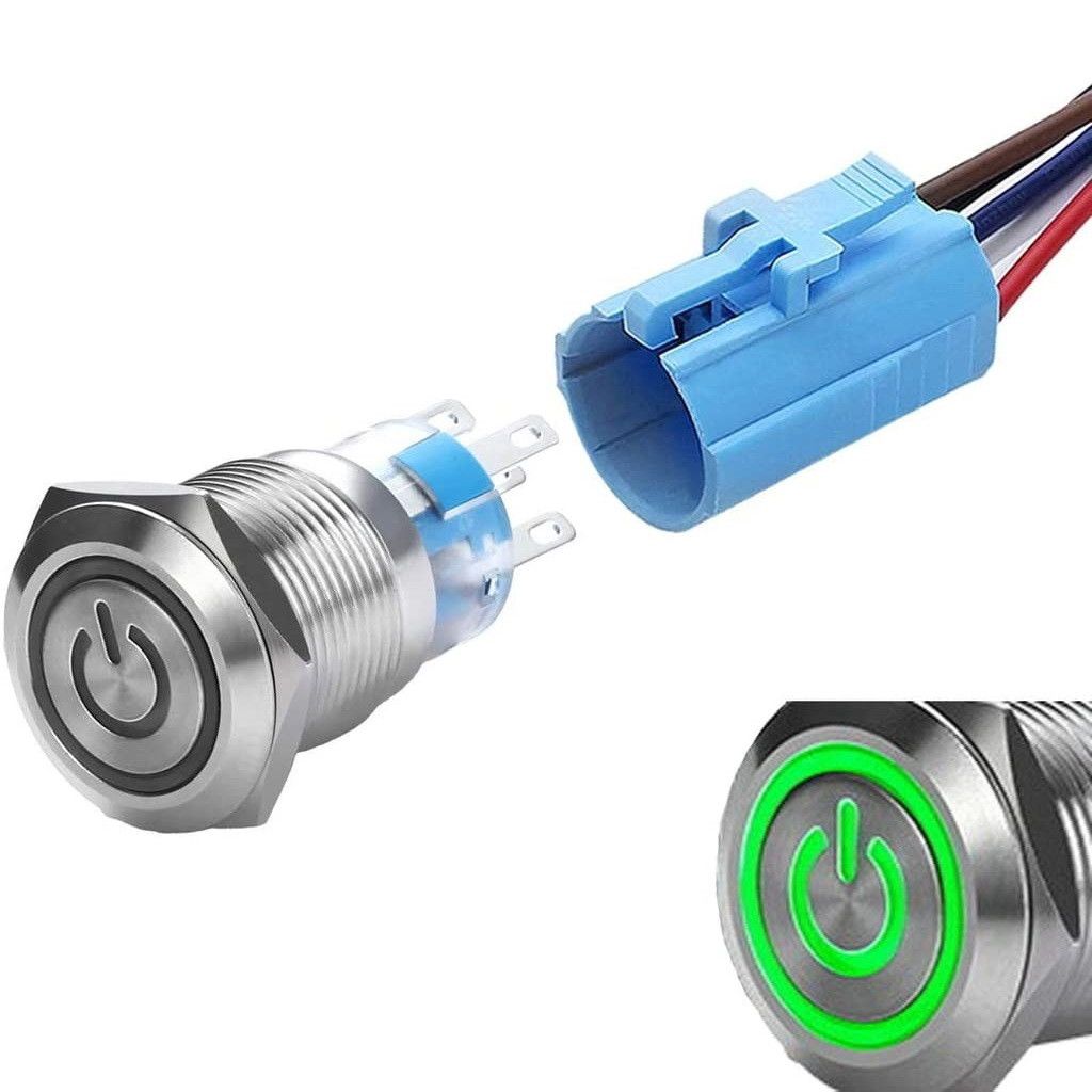 LED TASTER 16mm. - ZELENI cena Beograd Novi Beograd Zemun